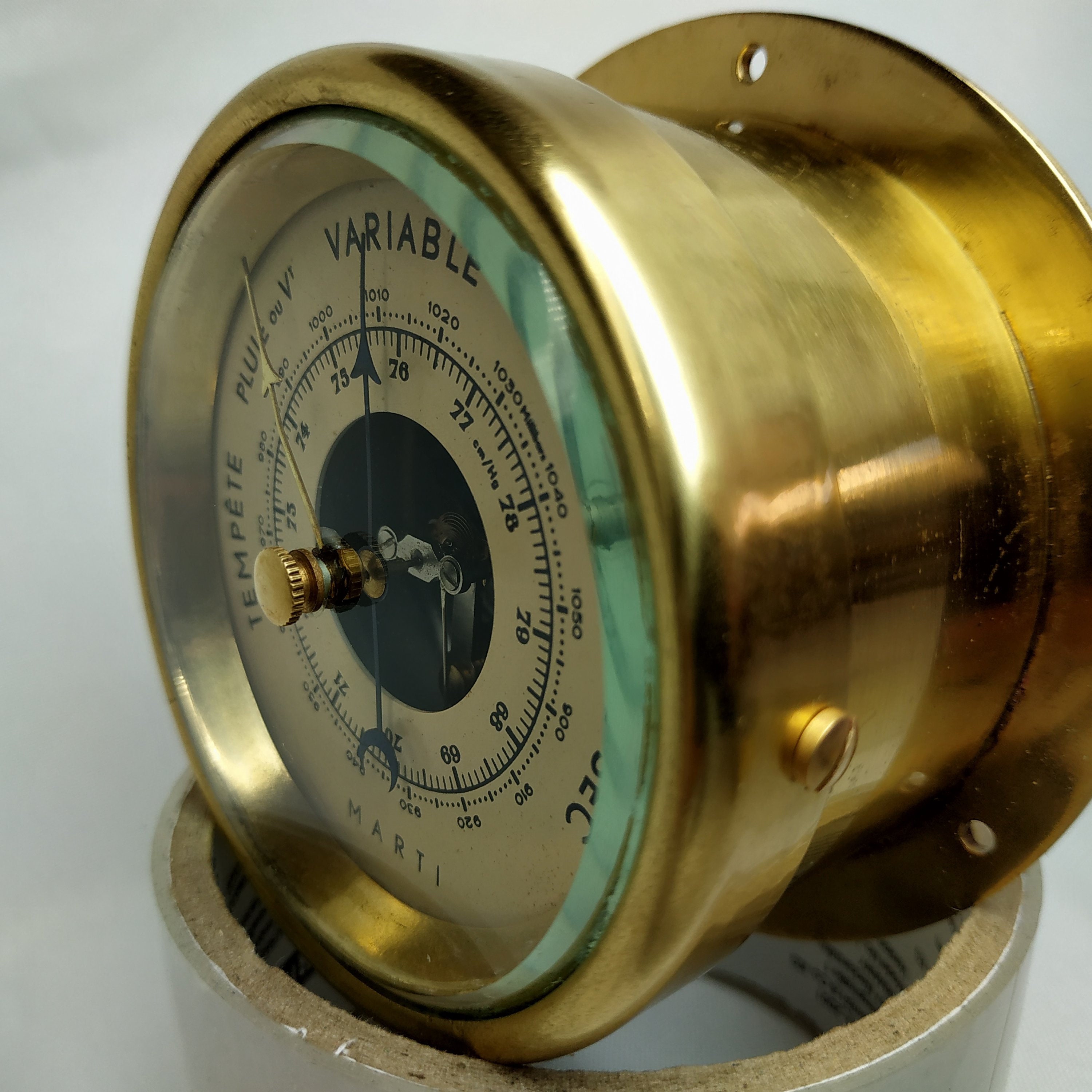 1931 Small Aneroid Barometer With Open Dial - Etsy