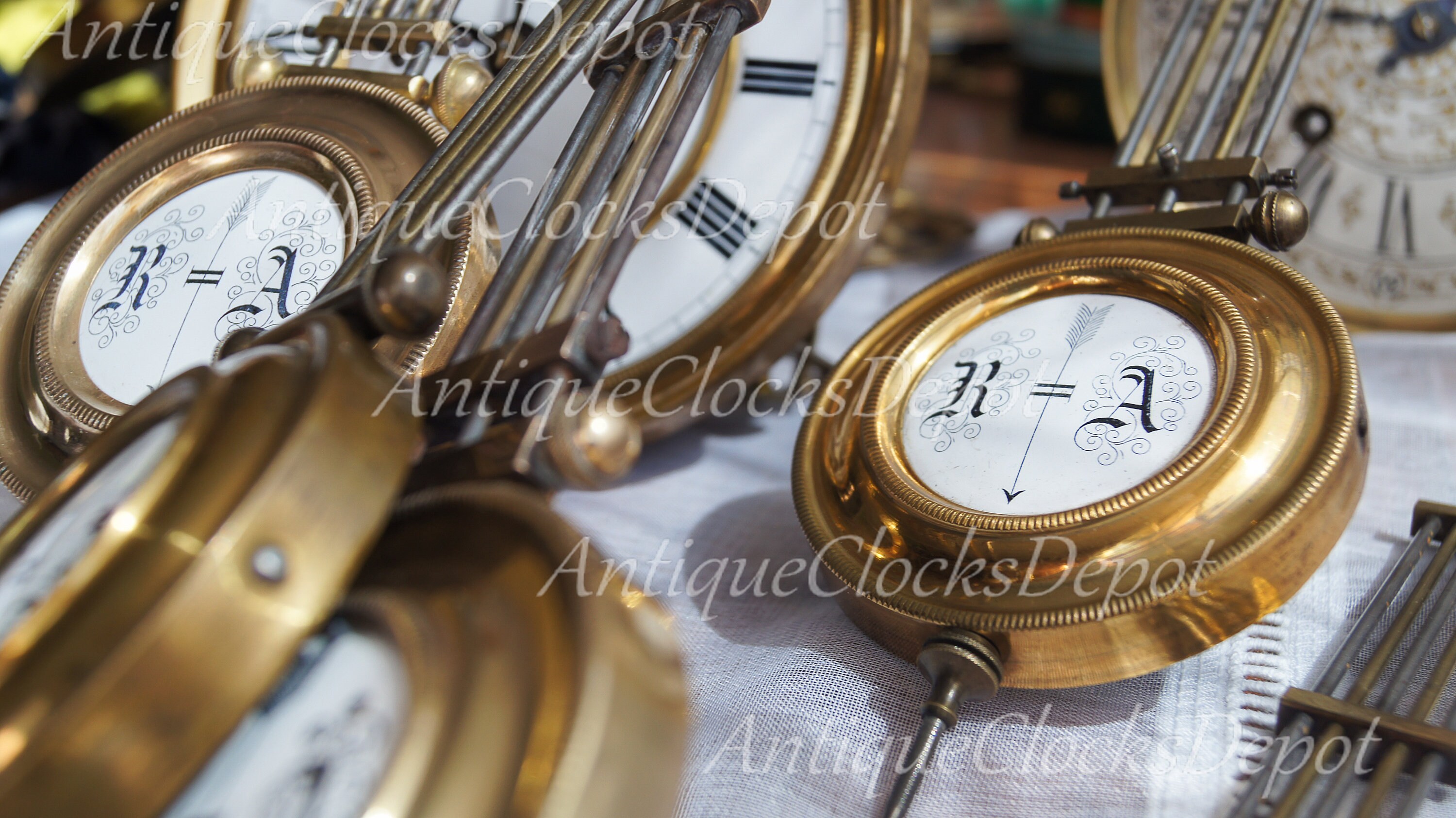 One Photo Only Pendulum Clock Antique Image Solid Brass - Etsy