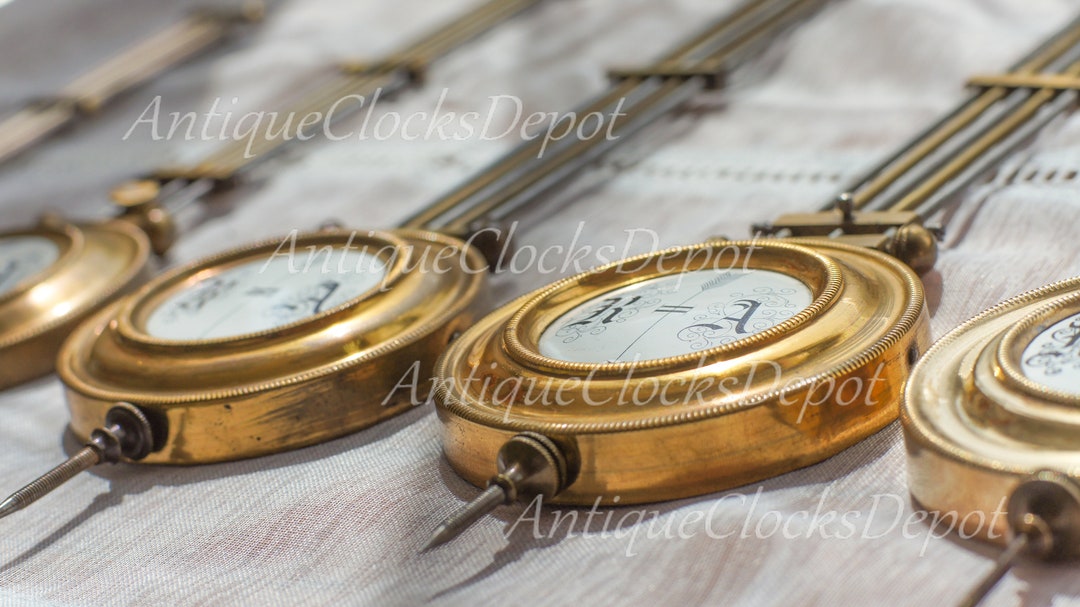 Antique Clock Pendulum Image Solid Brass Decorative Banner Design ...