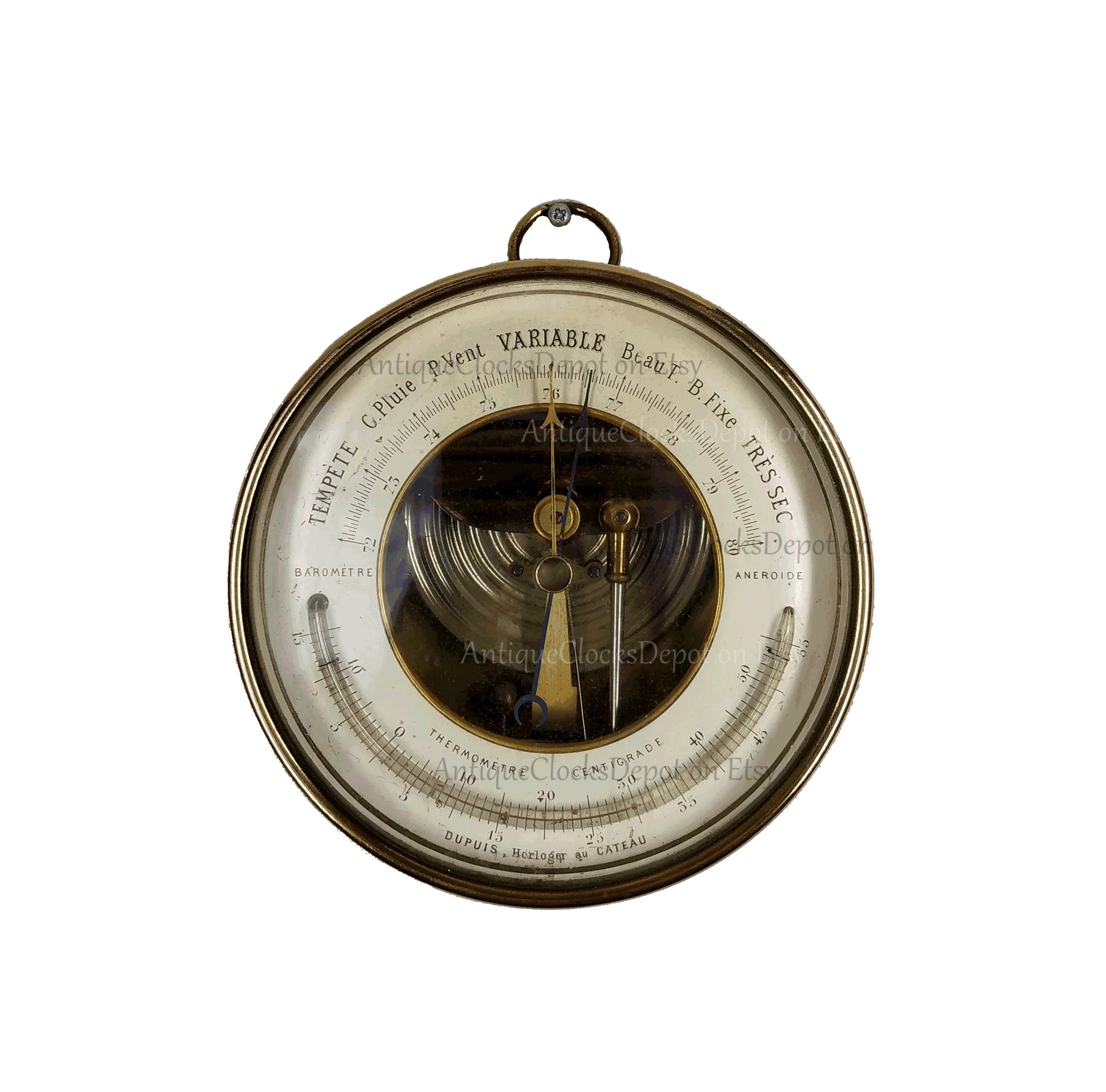 Table Barometer Clock Overlays in Png Format, Photoshop Overlay, Photo ...