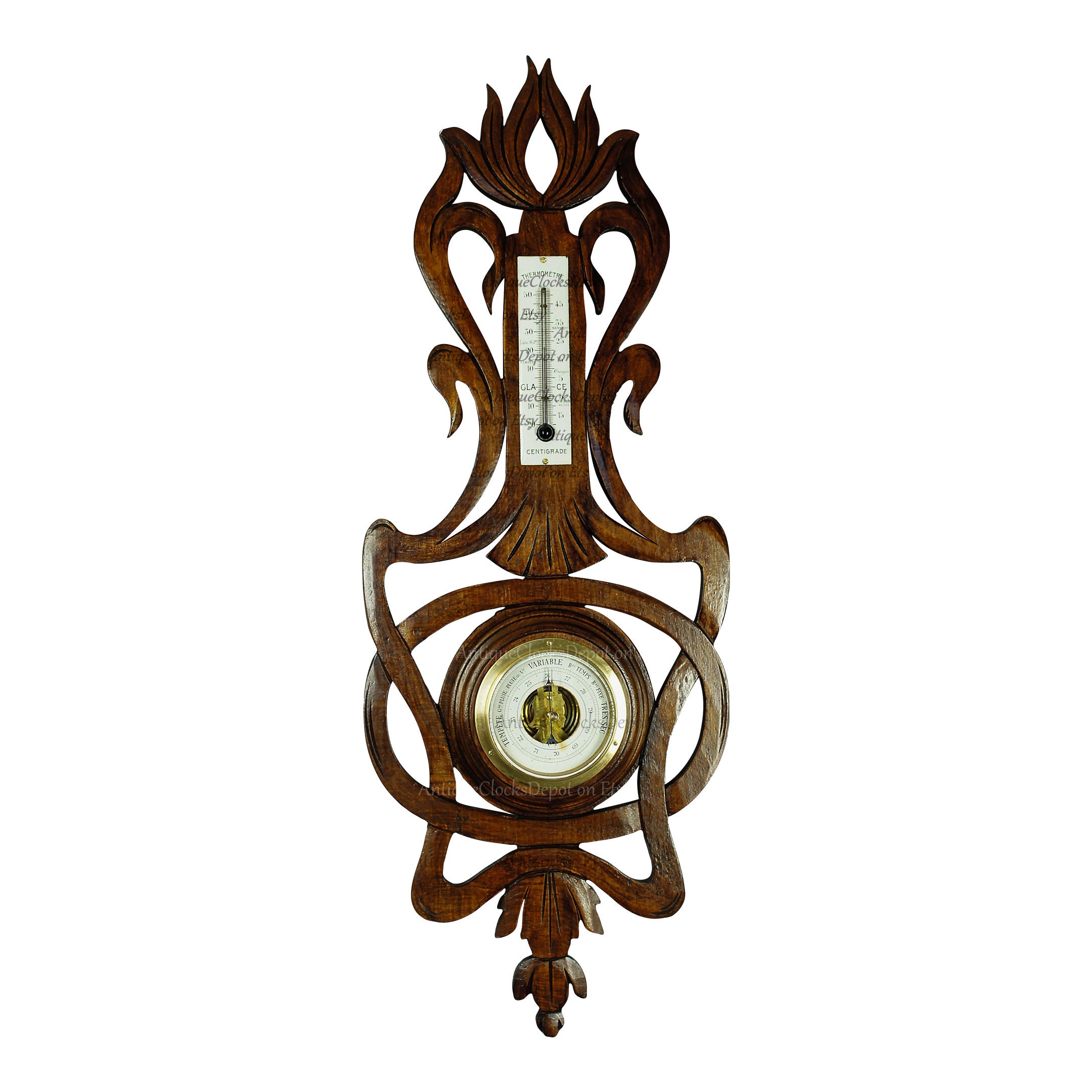 Wall Barometer Clock Overlays in Png Format, Photoshop Overlay, Photo ...