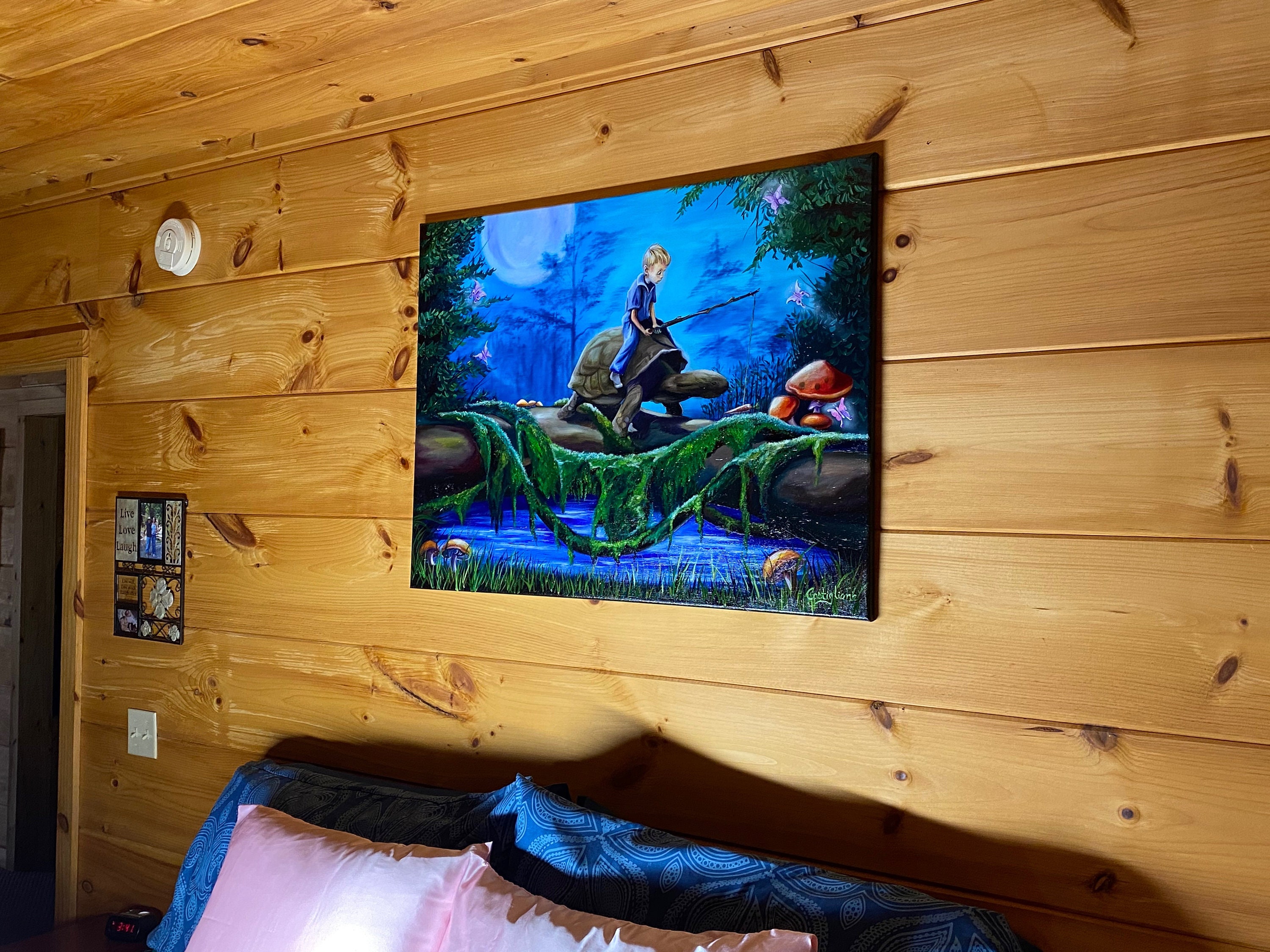 Blue Moon Forest Fantasy Poster Print - Etsy