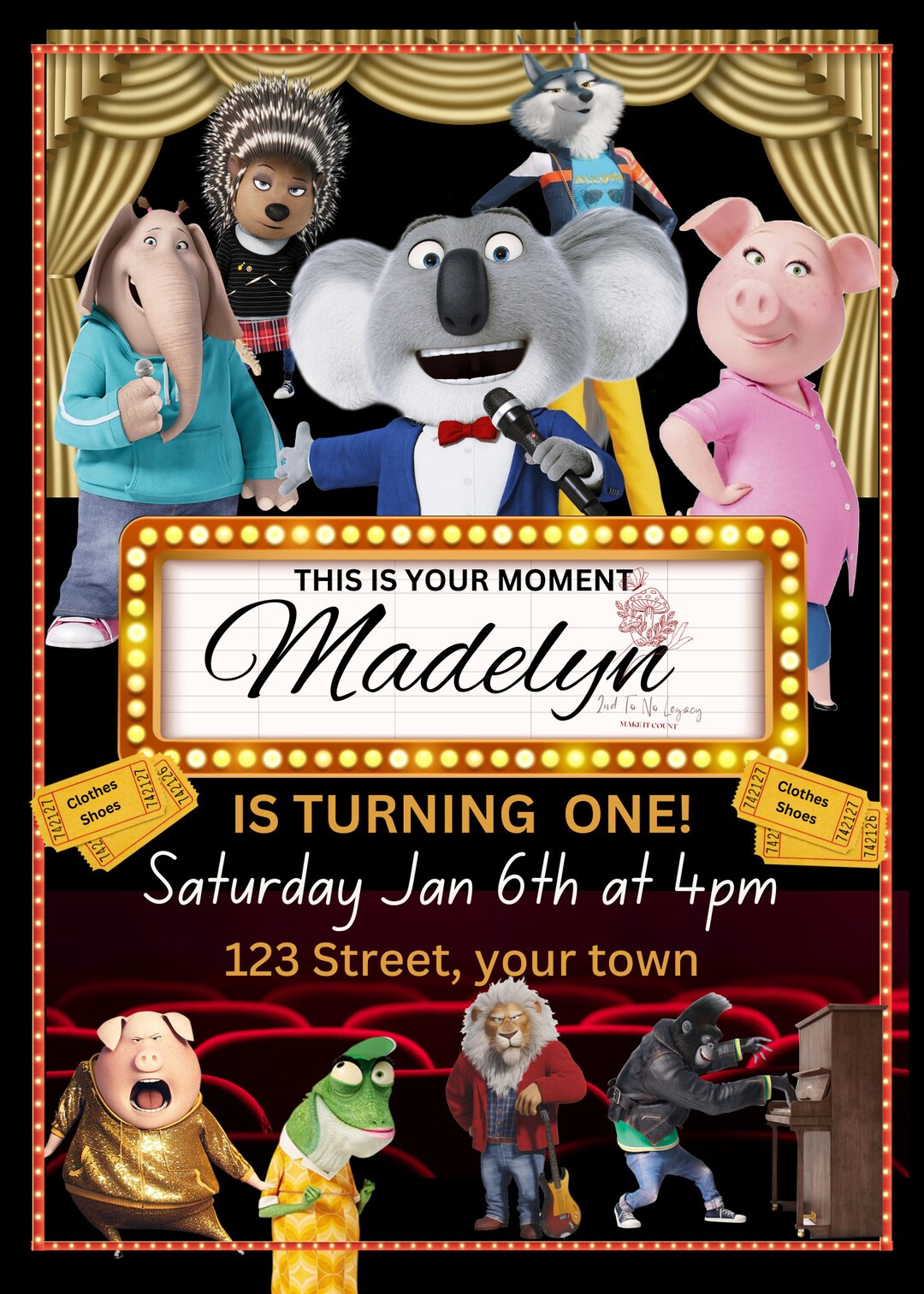 Sing Birthday Invitation - Etsy