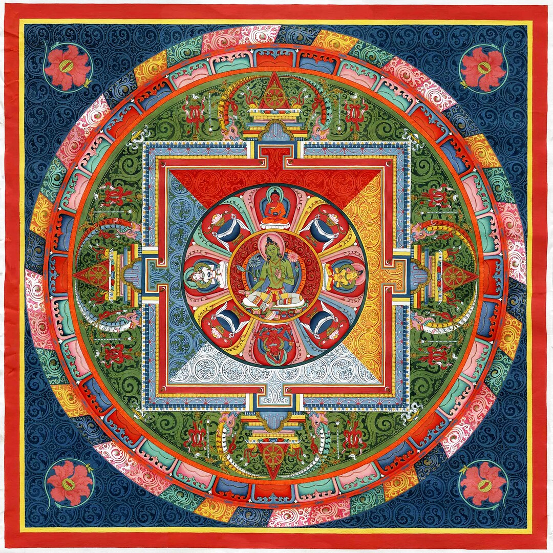 Green Tara Dakini Mandala Digital Download - Etsy