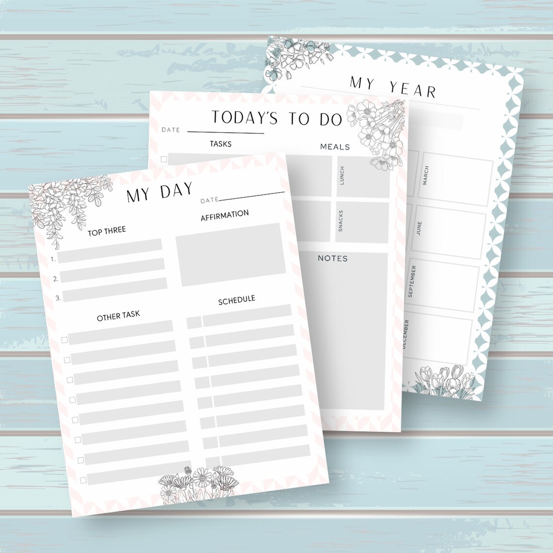 Printable Undated Calendars - Etsy