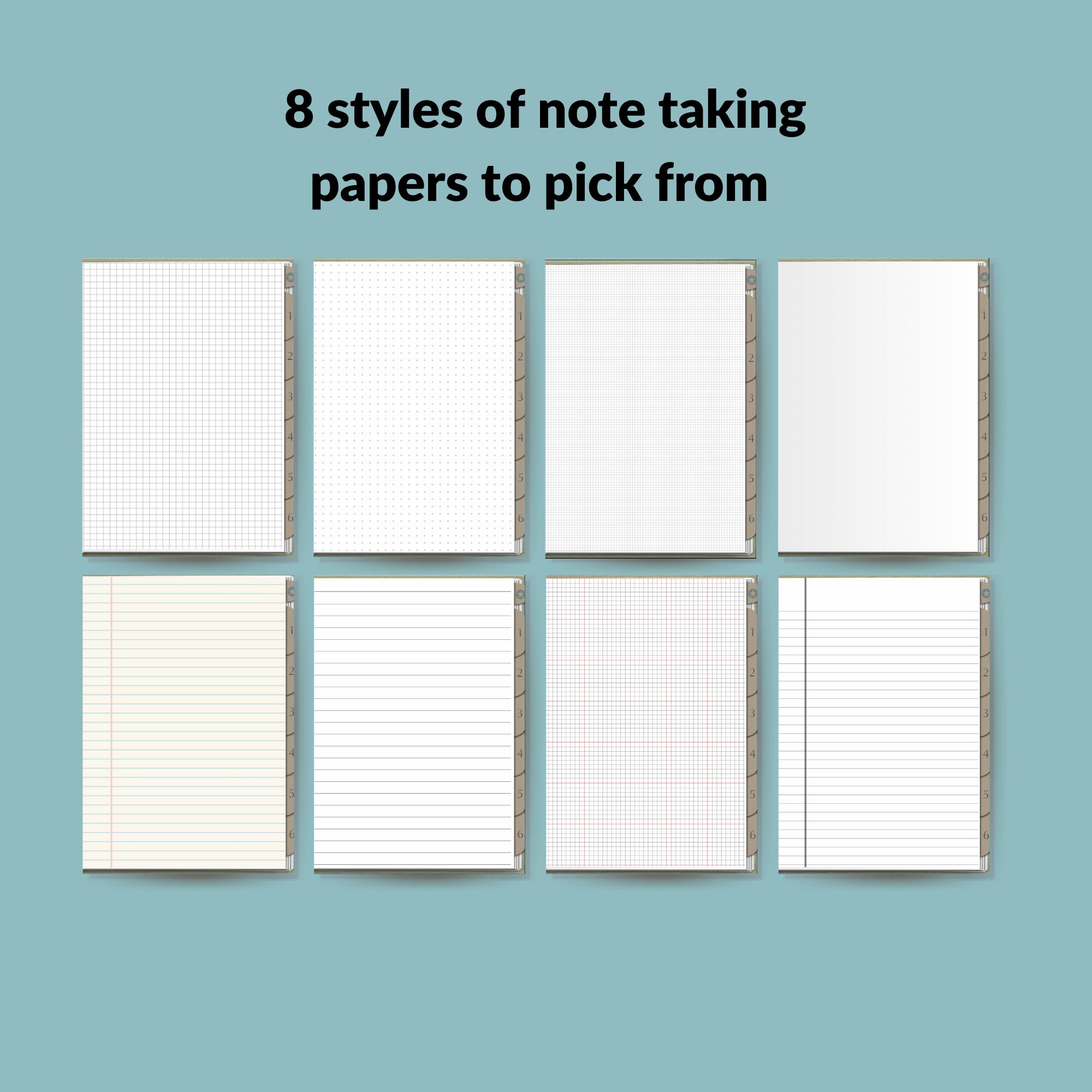 Digital Notebook for Men instant Download, Masculine Goodnotes 10 ...