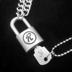 Nana Ren Anime Necklace ,lock and Key Together Necklace , Twin Necklace ...