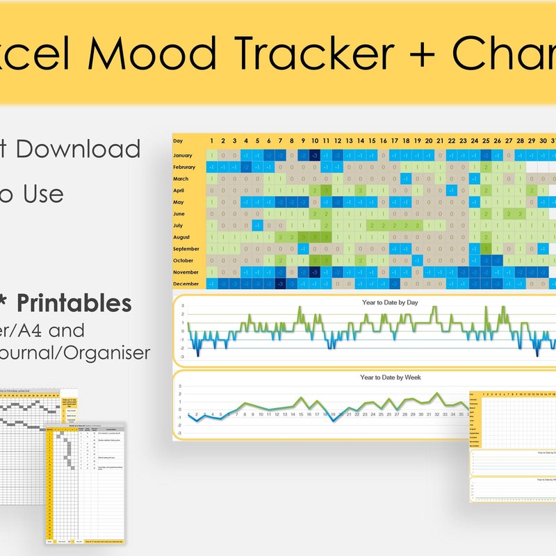 Bipolar Mood Chart - Etsy