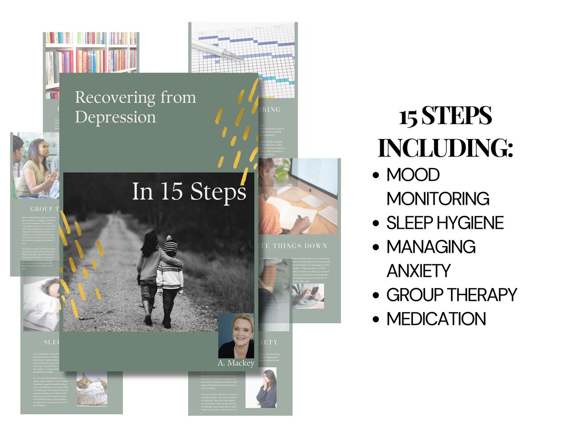 Recover From Depression in 15 Steps Ebook Depression Anxiety Self Help ...