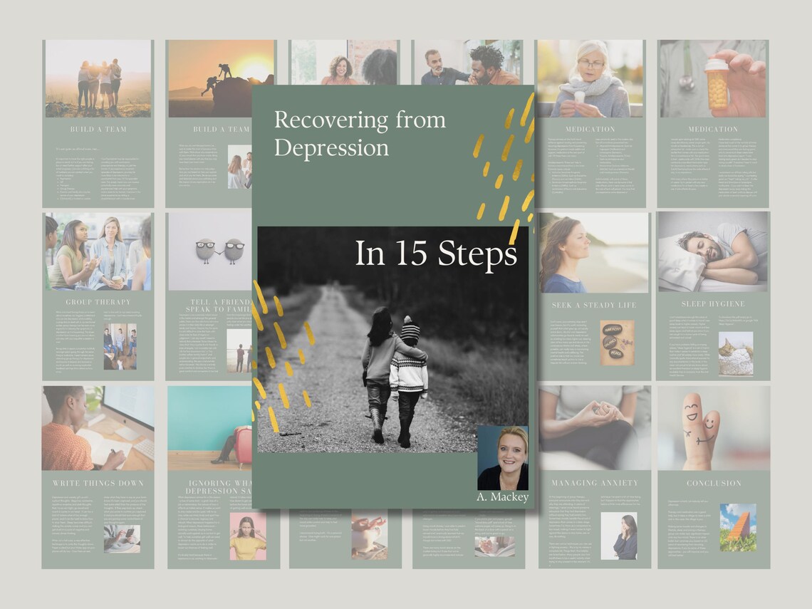 Recover From Depression in 15 Steps Ebook Depression Anxiety Self Help ...