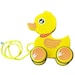 Large Wooden Cartoon Duck, Children Drag Car, Intelligence Hand Pull ...