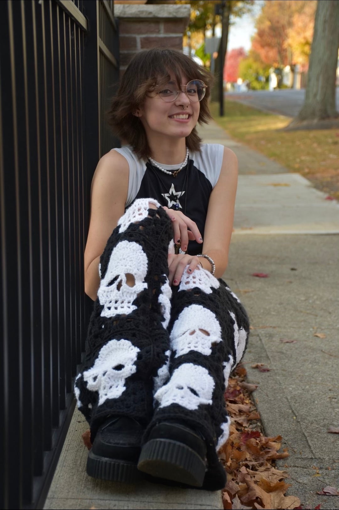 Handmade Crochet Skull Pants – Custom Size & Color - Etsy