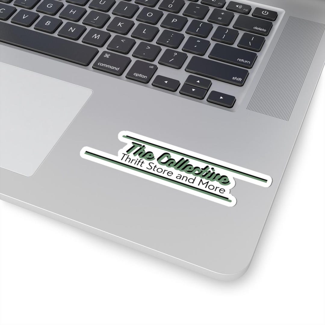The Collective Thrift Store Logo Sticker | Vintage-modern | Kiss Cut ...