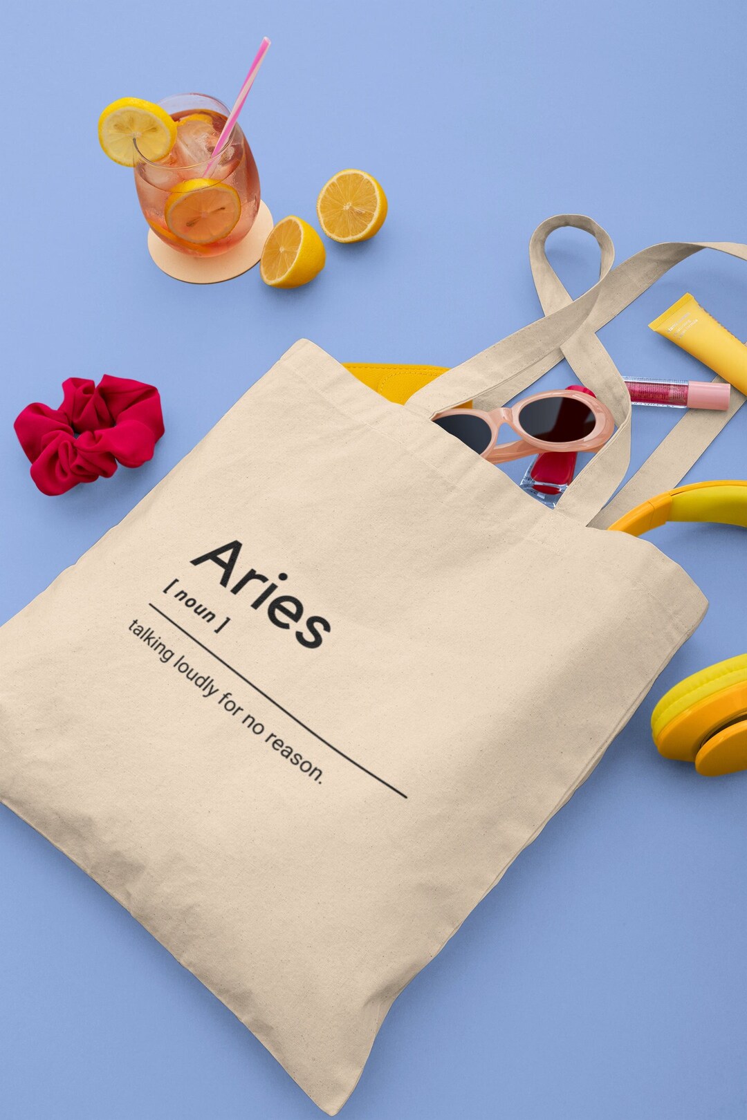 Aries Definition Tote Bag, Aries Gift, Aries Bag, Gift for Aries ...