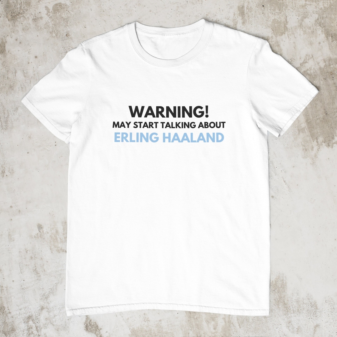 Erling Haaland Shirt Gift for Haaland Fan Manchester City - Etsy