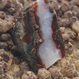 Red Flame Seam Agate Slab - Etsy