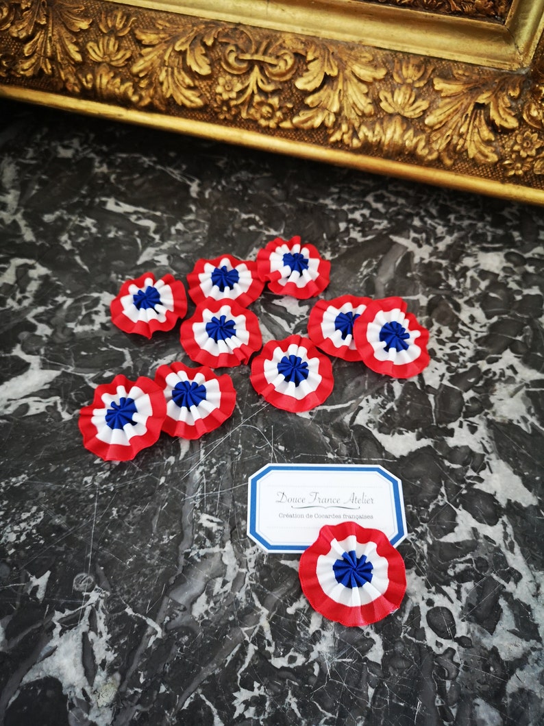 Pack of 10 French Revolution Cockades a Gift kokarde / Rosette ...
