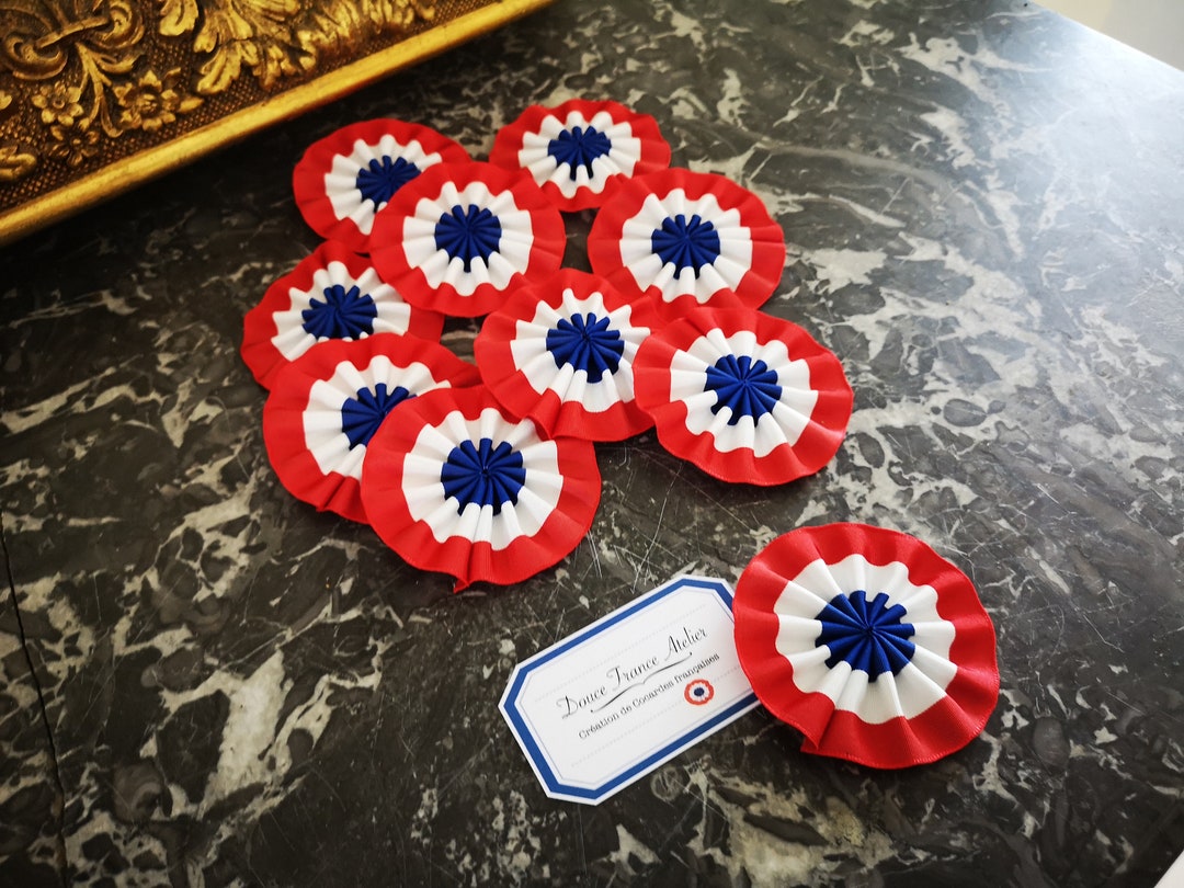 LOT 10 French Tricolor Cockades republican Rosette, French Revolution ...