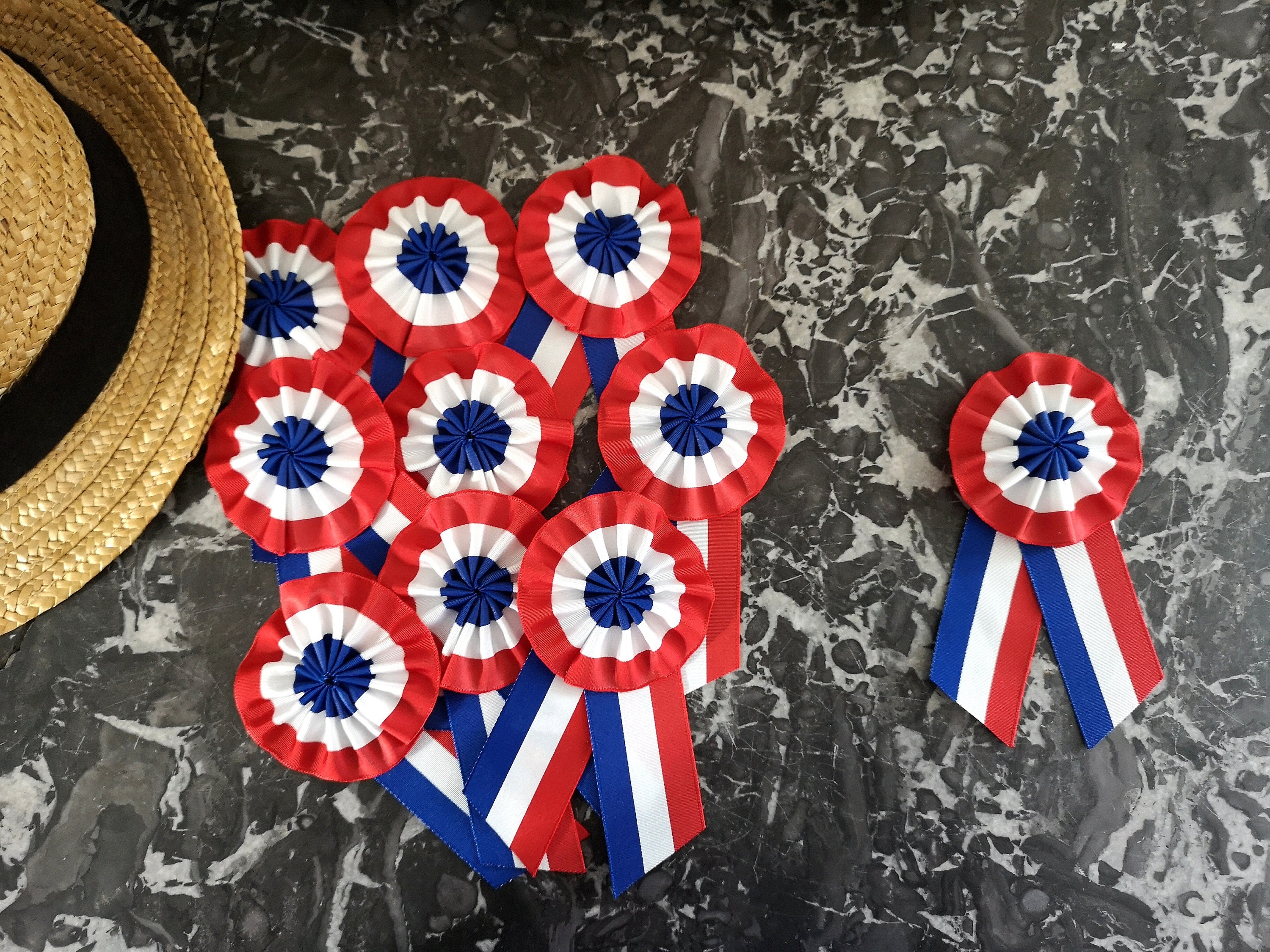 Lot of 10 Tricolor French Revolution Cockades reduction a - Etsy UK