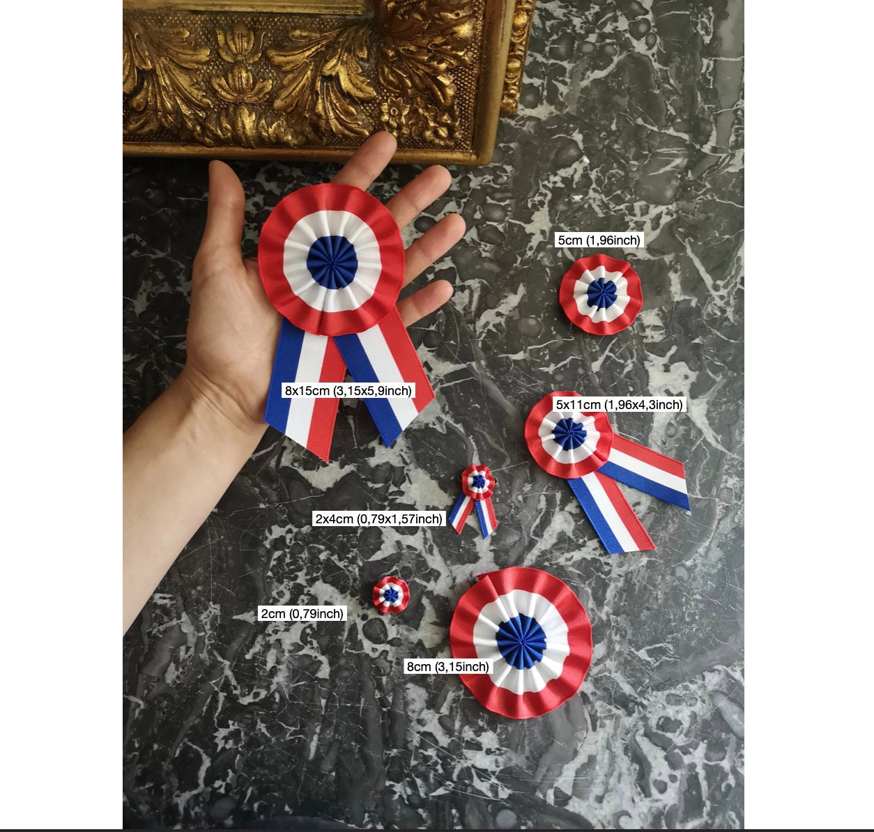 Mini Cocarde Révolution Française Tricolore French Cockade - Etsy France