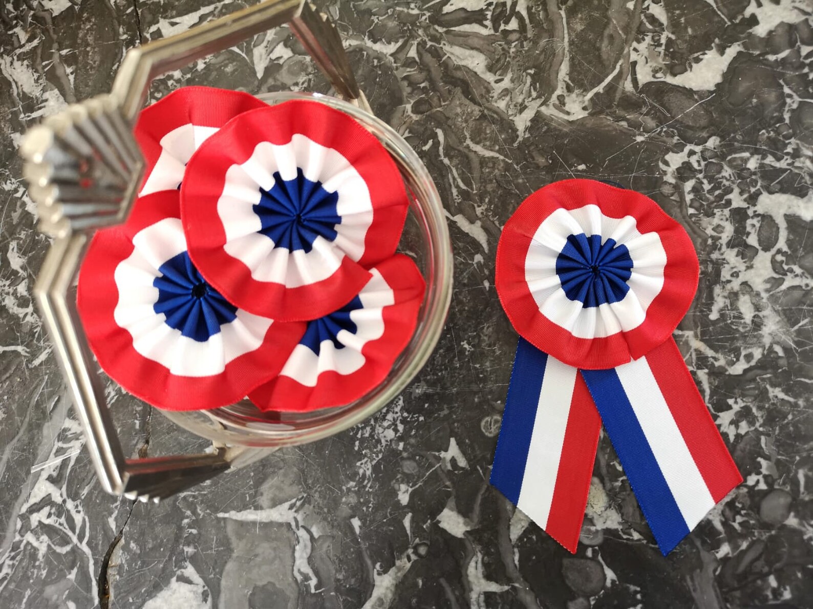 Tricolour cockade G French flag | Etsy