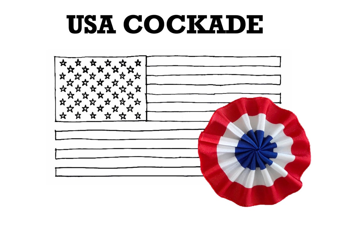 USA Tricolor Cockade - American Roundel (rosette / Kokarde / Coccarda ...