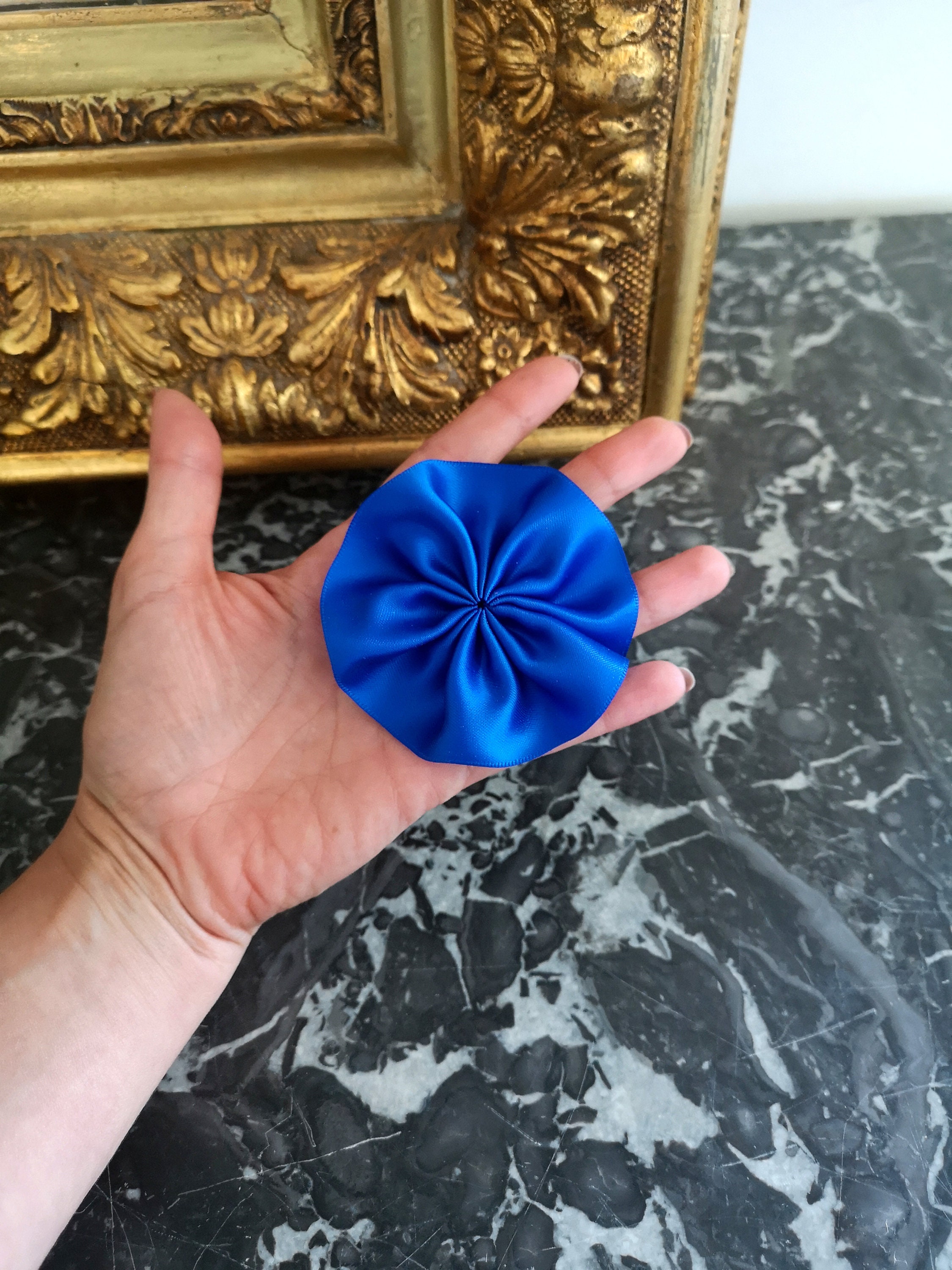 Royal Cockade Brooch. Royal Blue. Made in France blue - Etsy