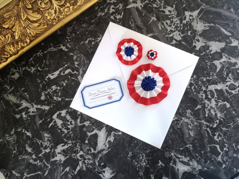 Trio French Tricolor Revolution Cockade / Kokarde / Rosetta / Coccarda ...