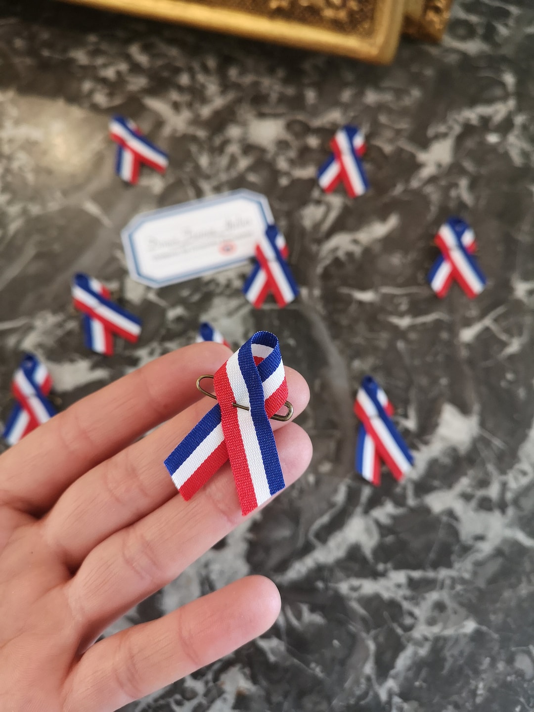 French Tricolor Pin, Blue White Red Made in France 2024 Olympic Games ...