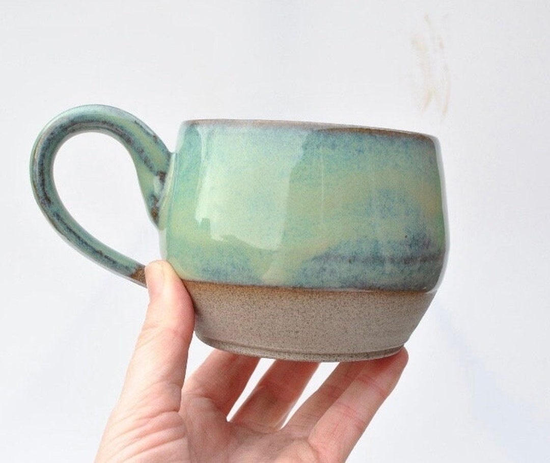 Sea Foam Mugs Grey Stoneware Hand Thrown Mugs Hand Made Mugs Hand ...