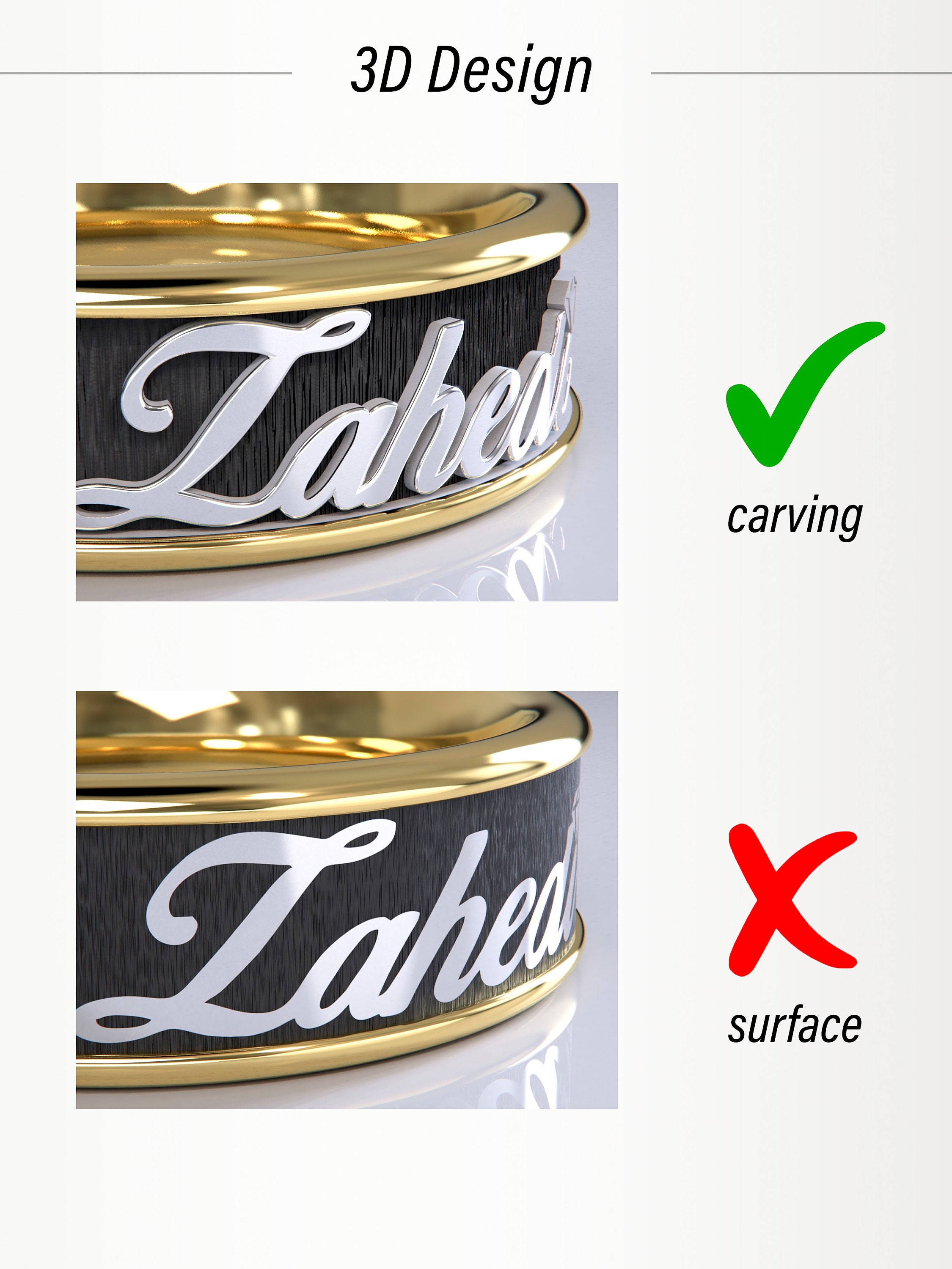 Art Deco Ring, Combination Ring 14k Solid Gold and Silver Band, Silver ...