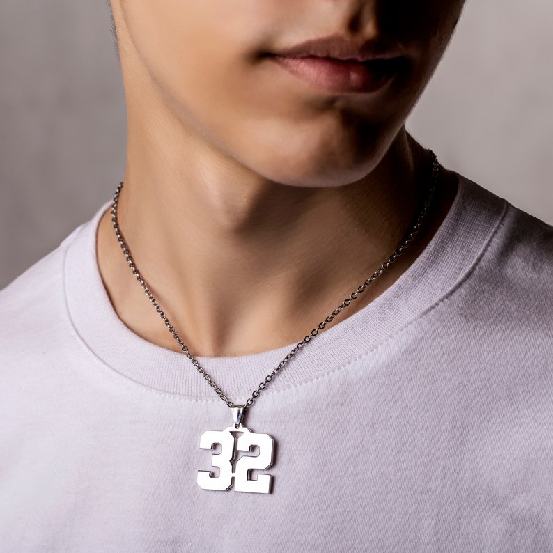 Necklace Number 42, Personalized Number Necklace for Boys and Girls ...