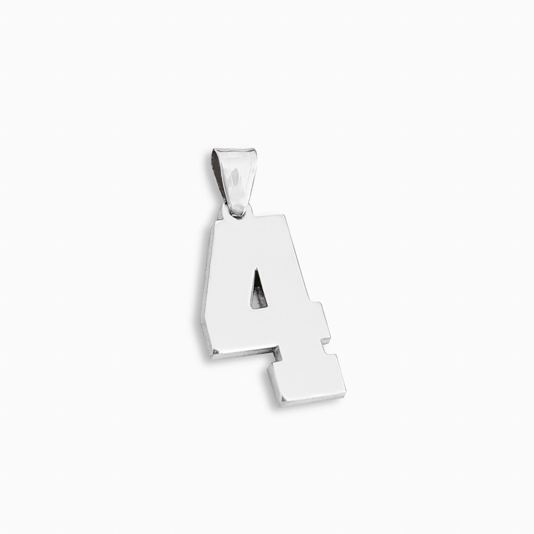 Necklace Number 4, Personalized Number Necklace for Boys and Girls ...