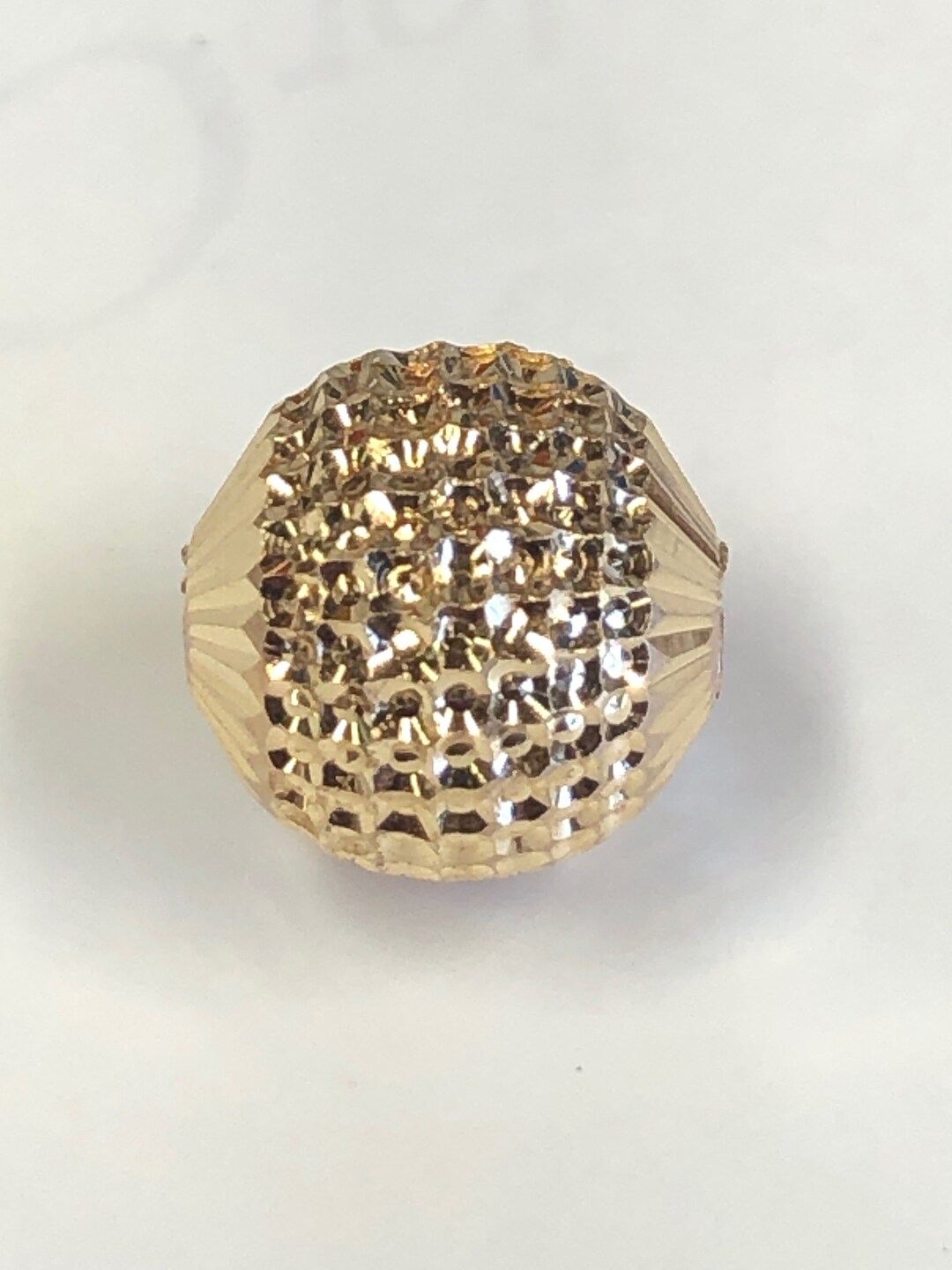 14k Solid Gold 10mm Bead . - Etsy