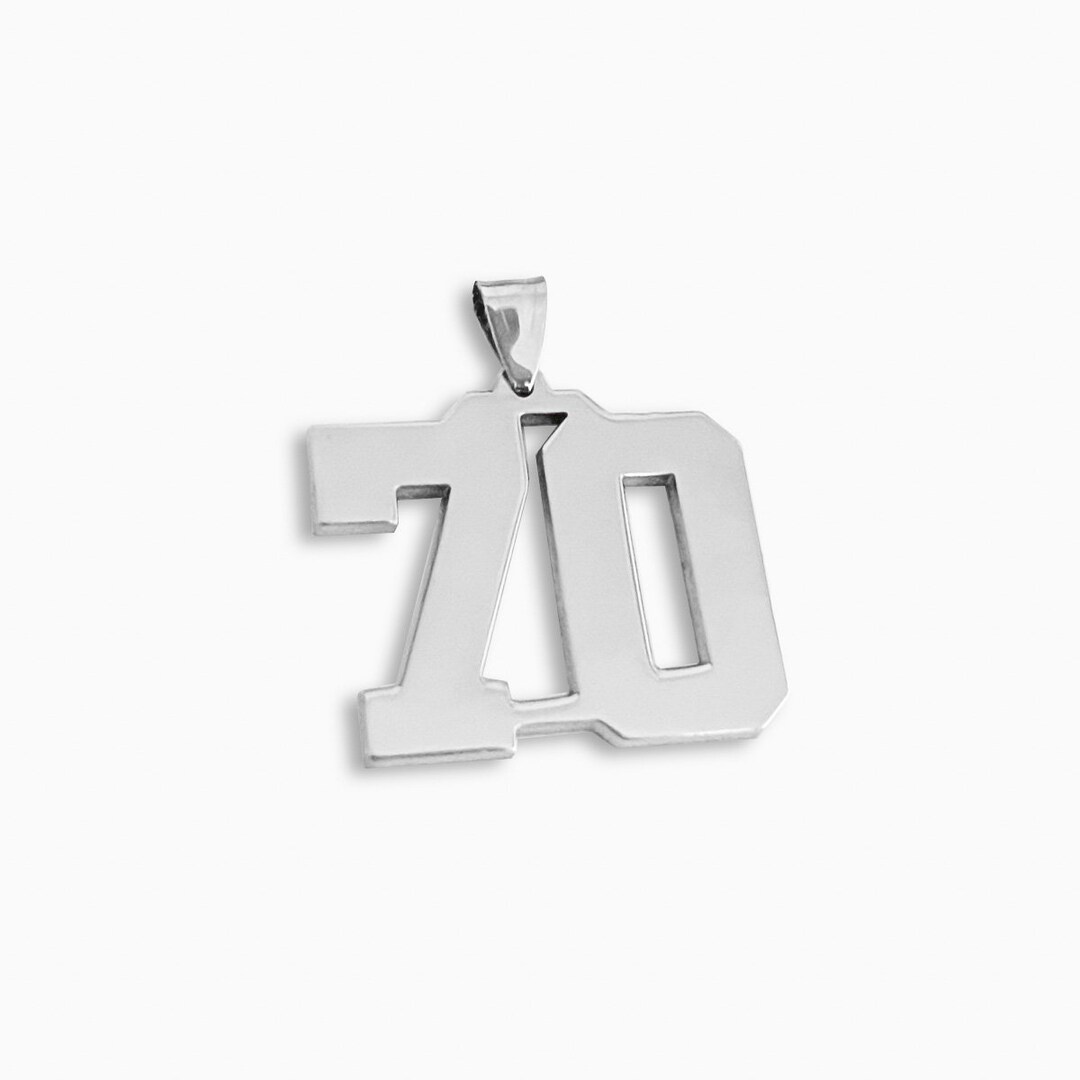 Necklace Number 70, Personalized Number Necklace for Boys and Girls ...