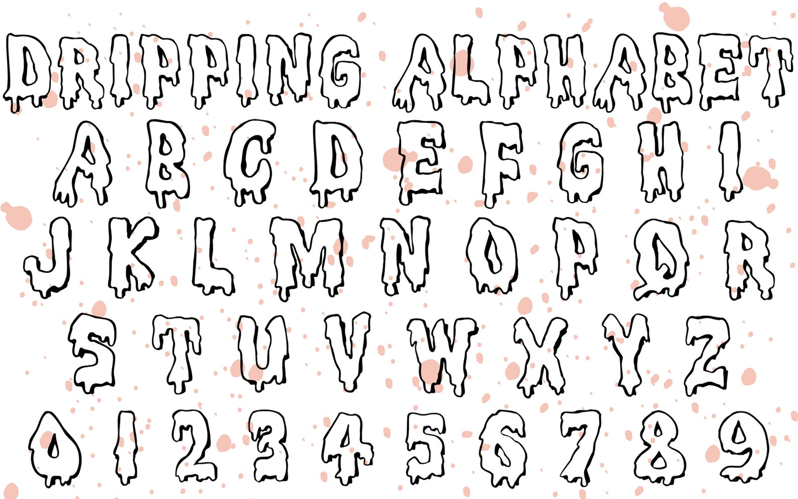 Buy DRIPPING ALPHABET Svg Blood Alphabet Svg, Horror Font SVG, Terror ...