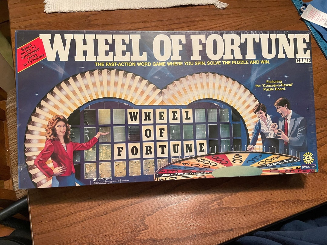 Vintage Wheel of Fortune Board Game - Etsy