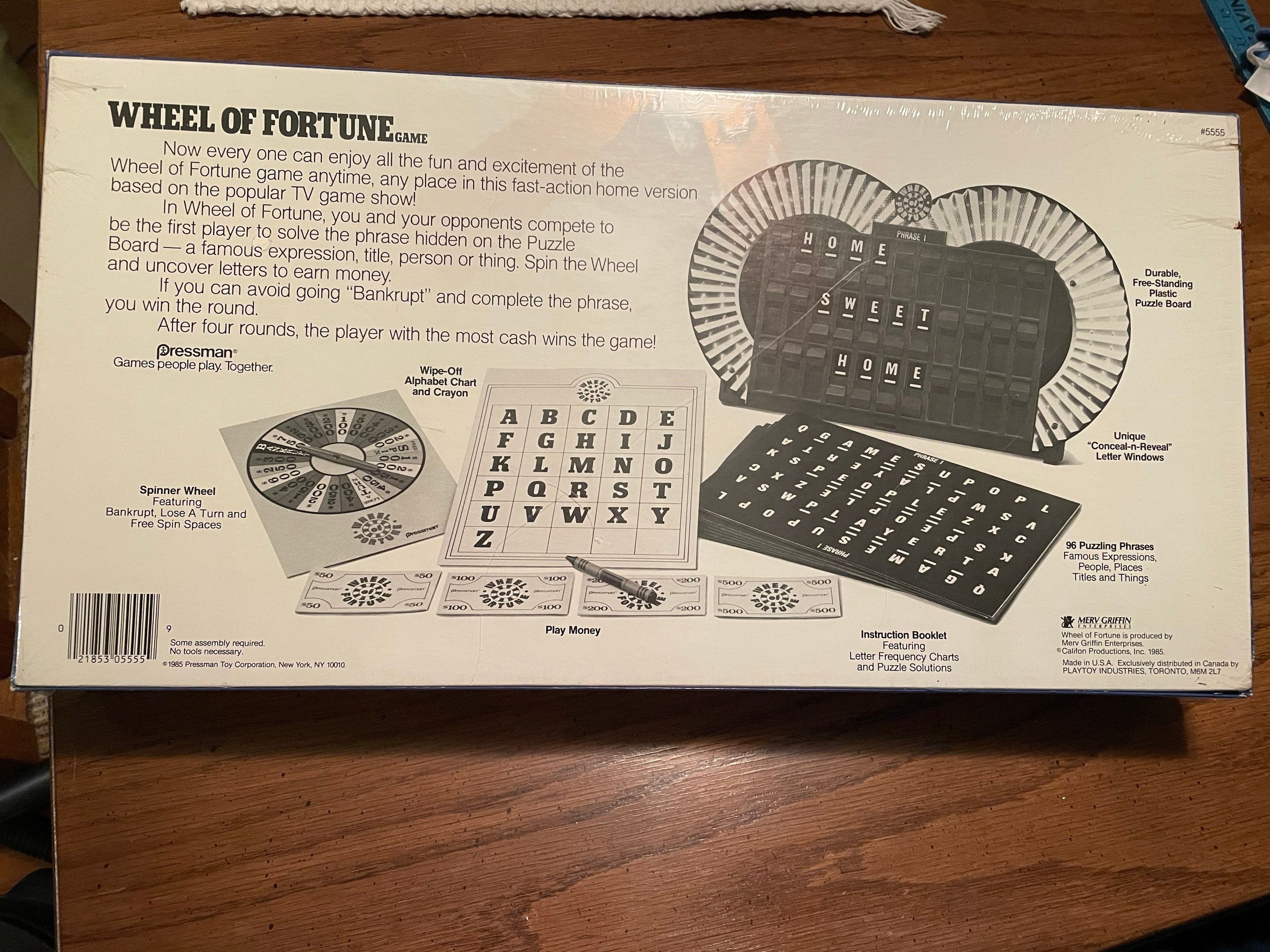 Vintage Wheel of Fortune Board Game - Etsy