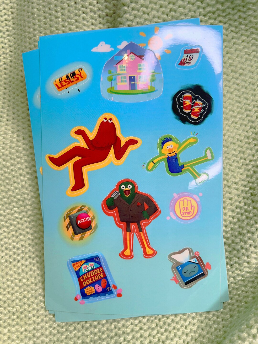 Don't Hug Me I'm Scared TV Show Sticker Sheet - Etsy