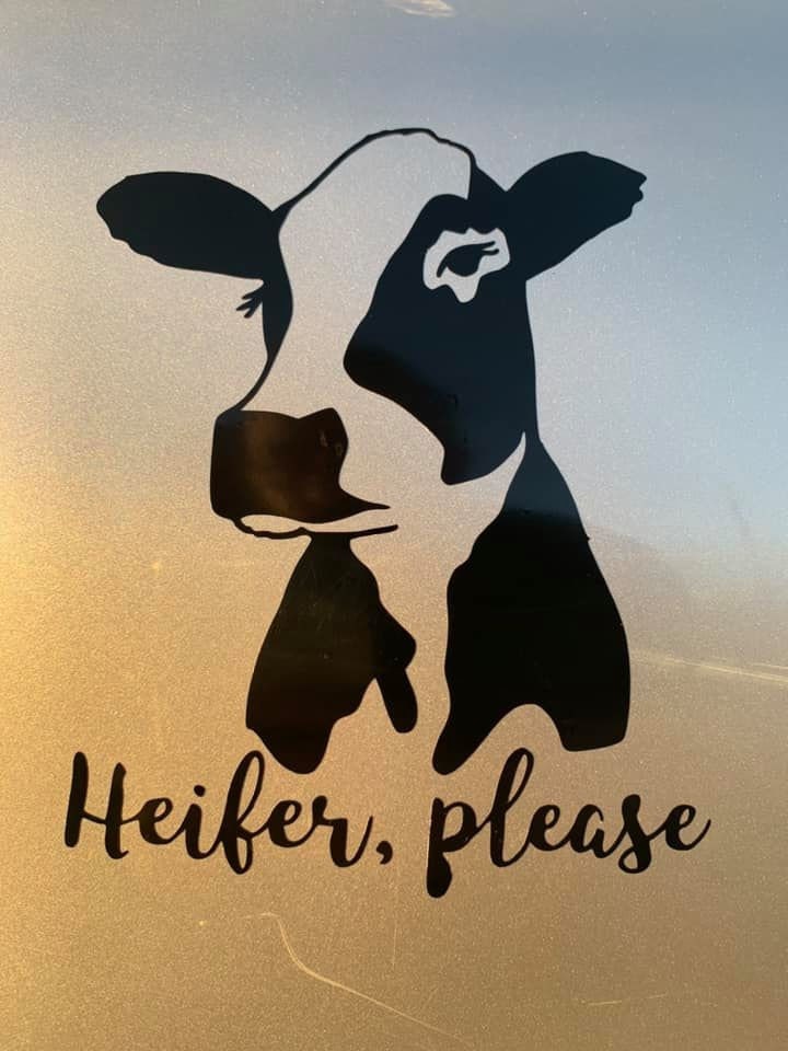 Heifer, Please Car Cow Sticker - Etsy