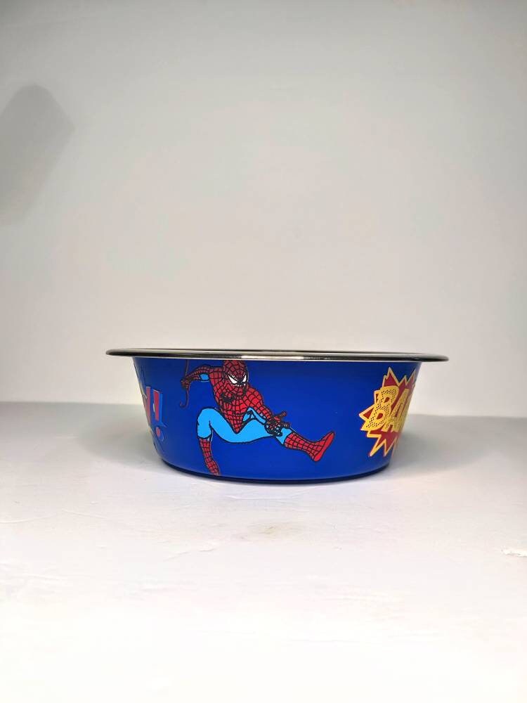 Superhero Inspired Custom Dog Bowls Spiderman Comic Book - Etsy