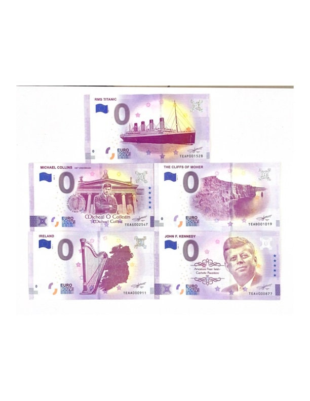 Irish Souvenir Zero Euro Notes special Offer - Etsy Canada