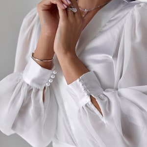 White Bridal Robe With Train, Wedding Day Lace Peignoir - Etsy