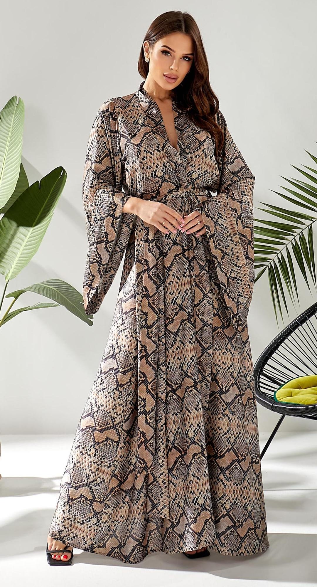 Long Silk Kimono Robe - Perfect Bridesmaid Gift, Long Bridal Robe ...