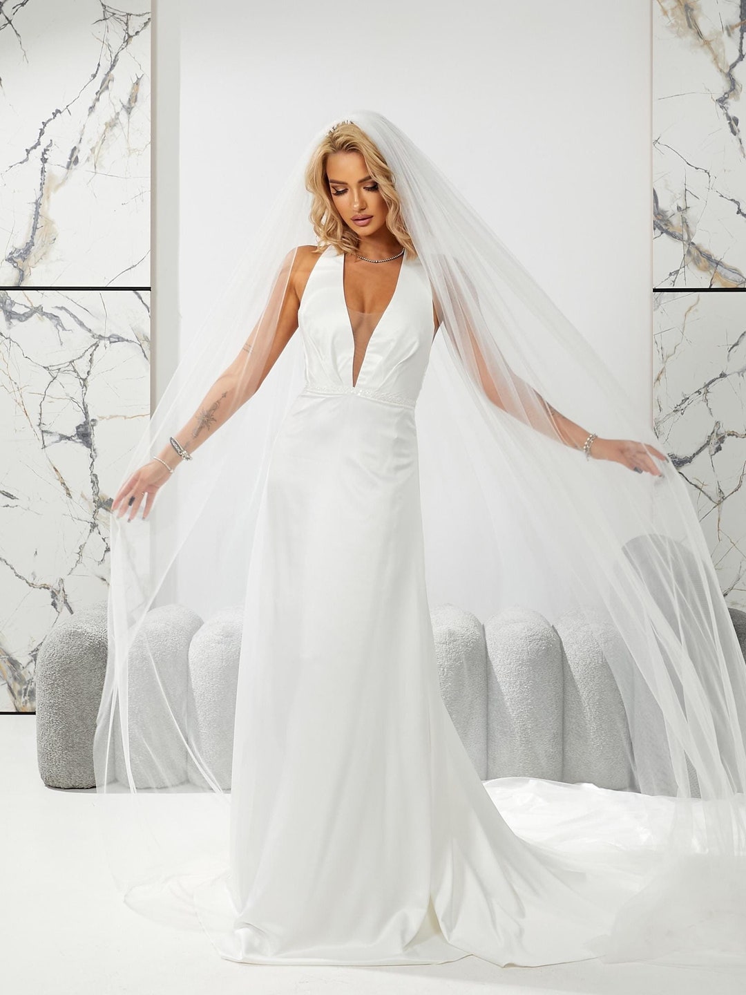 Simple Wedding Dress Romantic Bridal Dress Civil Wedding Dress ...