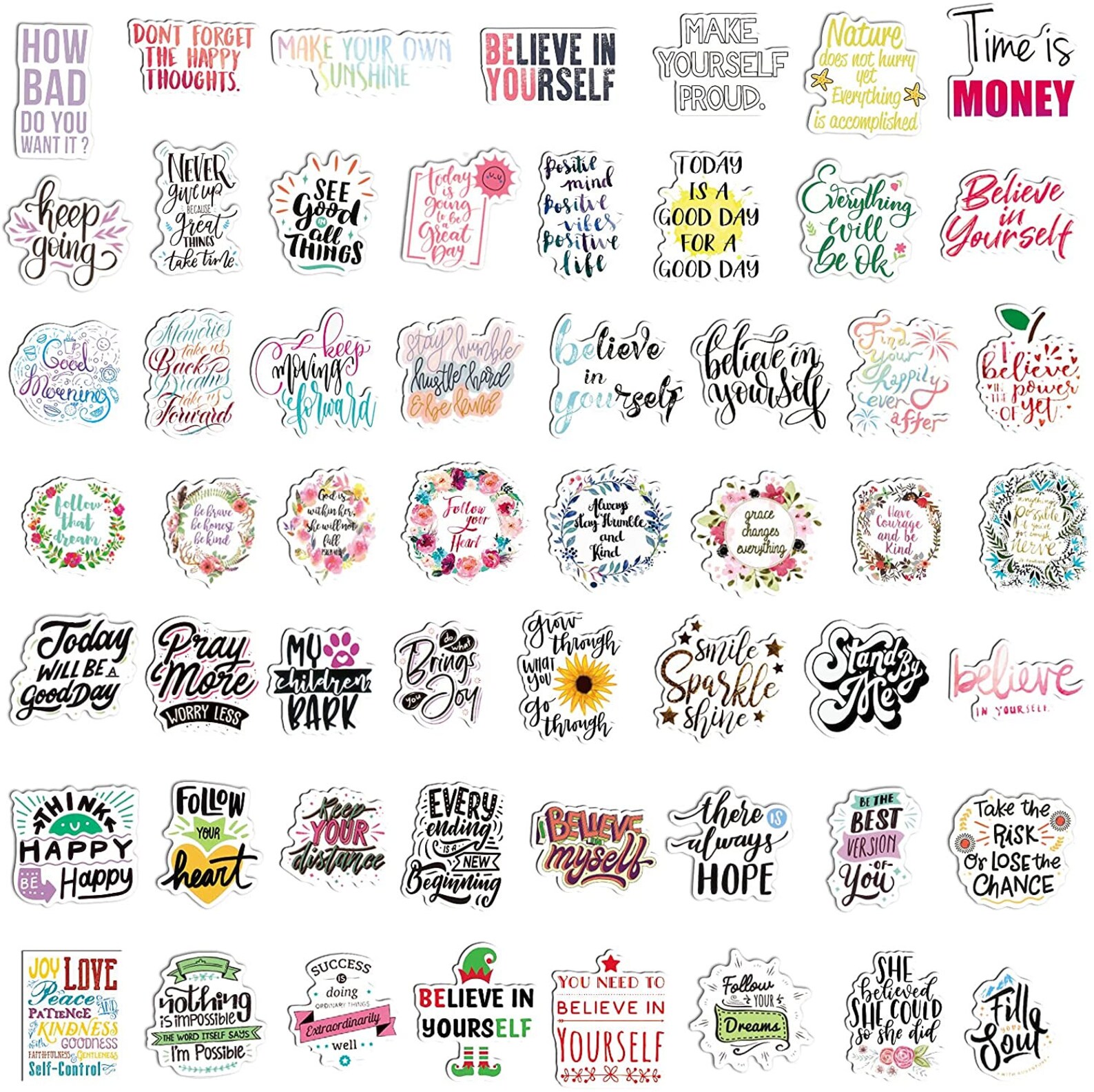 200Pcs Inspirational Words Stickers PackMotivational Quote | Etsy
