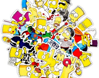 The Simpsons Stickers | Etsy