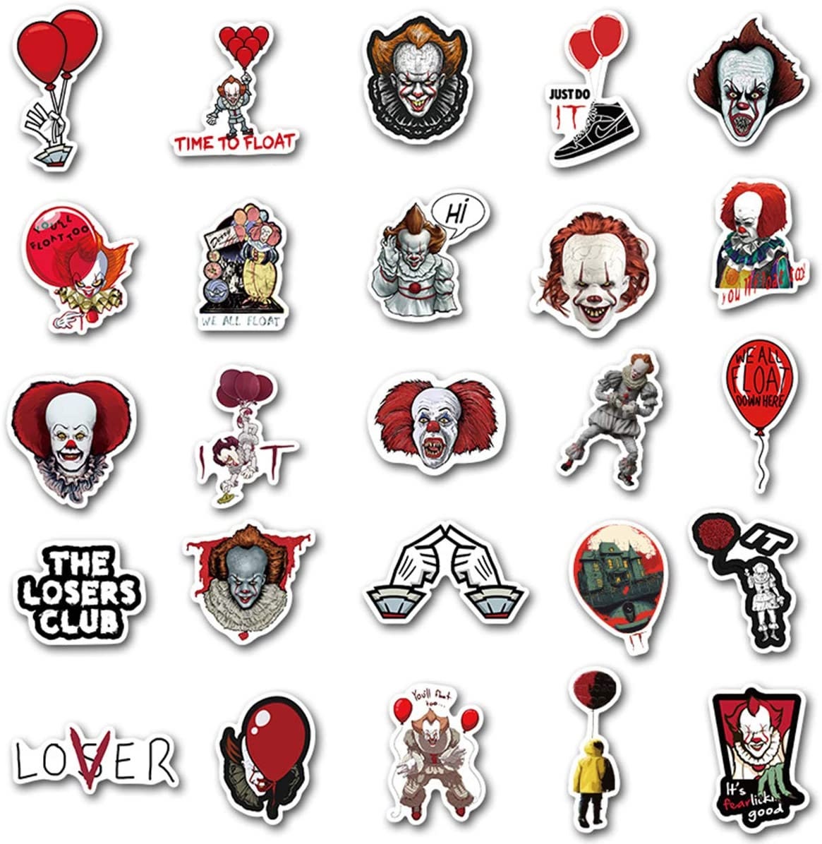 50PCS IT Movie stickers Terror Movie It Thriller Horror Style | Etsy