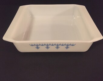 Pyrex Snowflake Blue | Etsy