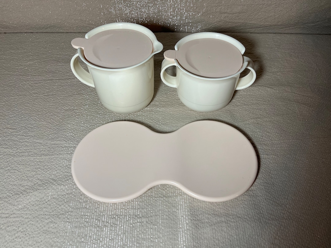 Tupperware Double Spoon Rest and Creamer 2309A-4 12 Oz / Sugar 2310A-4 ...